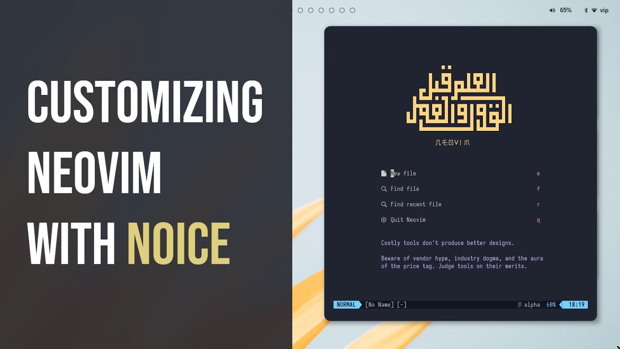 Customizing Neovim with Noice · TechnicalDC
